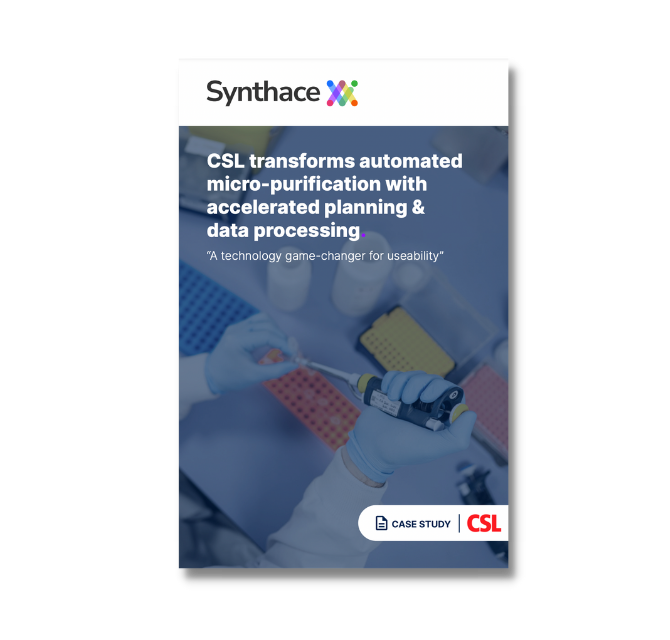 CSL + Synthace: Transforming Automated Micro-Purification Experiments